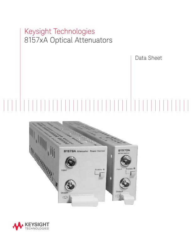 8157xA Optical Attenuators PDF Asset Page | Keysight